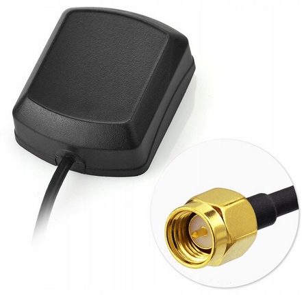 SAMOCHODOWA ANTENA GPS SMA-A HIGH-QUALITY 5M 42MHZ 5V 15mA 40621 ...