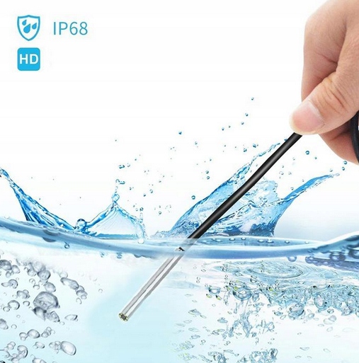 KAMERA INSPEKCYJNA ENDOSKOP 3,9MM HD ANDROID USB-C PRZEWÓD 5M 6DIOD LED ...